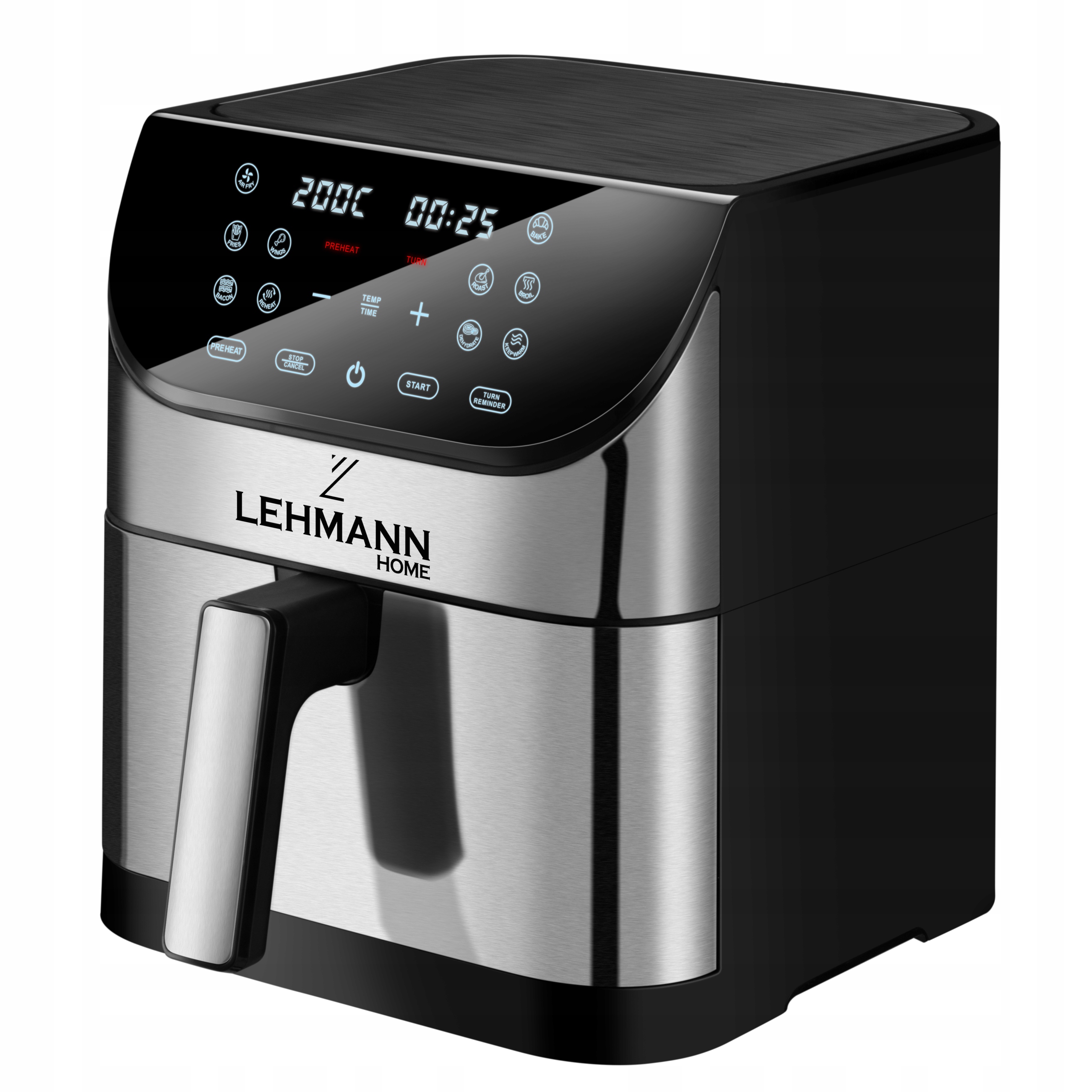 FRYTKOWNICA BEZTŁUSZCZOWA AIRFRYER NIEPRZYWIERAJĄCA LEHMANN 12 ...