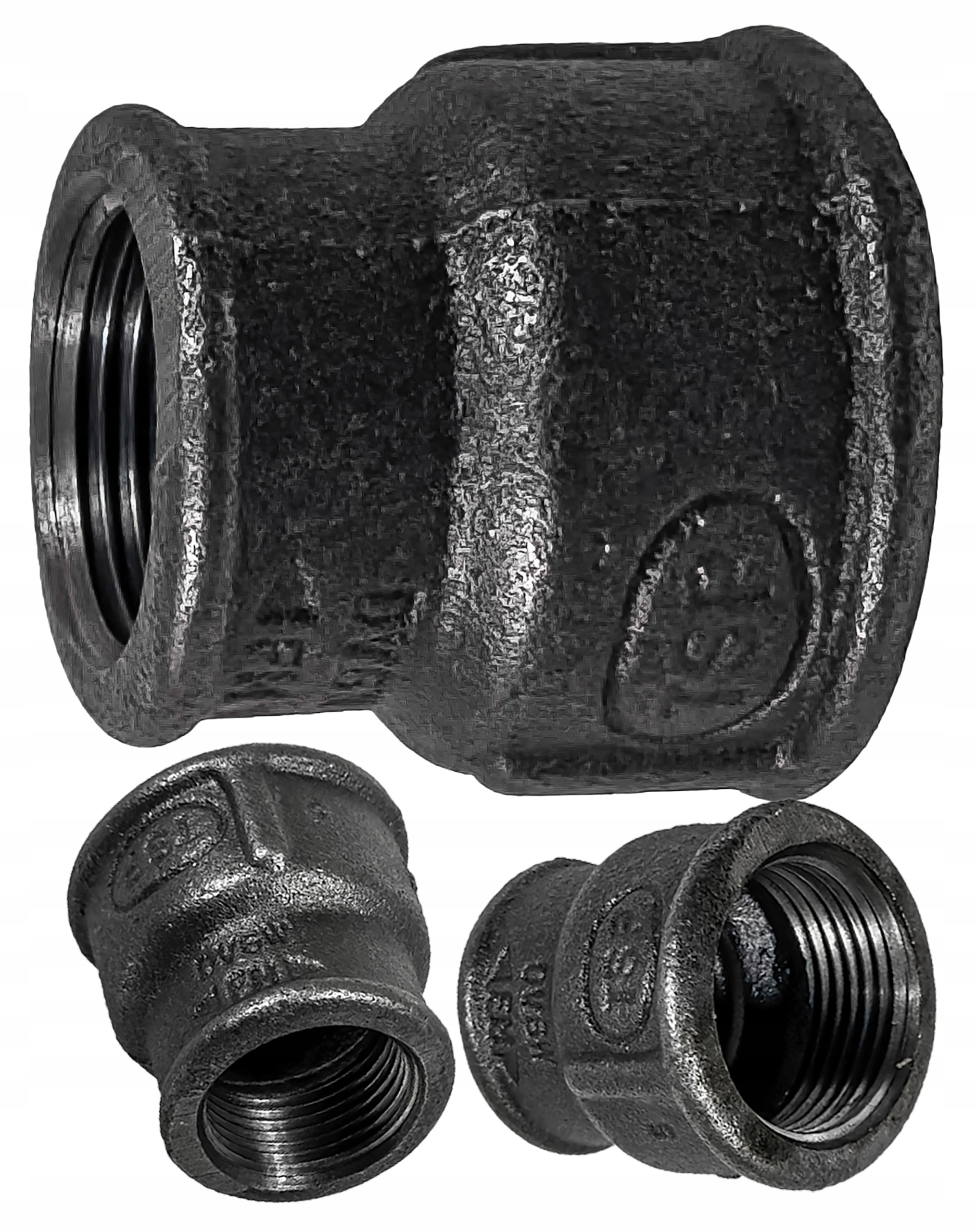 MUFA REDUKCYJNA ZWĘŻKA ZŁĄCZKA WW 1'' x 3/4'' DN25 / DN20 STAL CZARNA MOCNA (5908262758354 ...