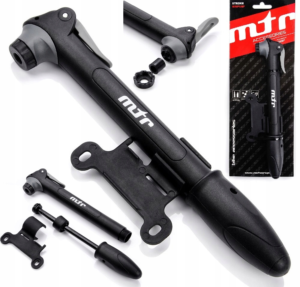 MINI POMPKA ROWEROWA METEOR LEKKA PRESTA SCHRADER - STROKE ...