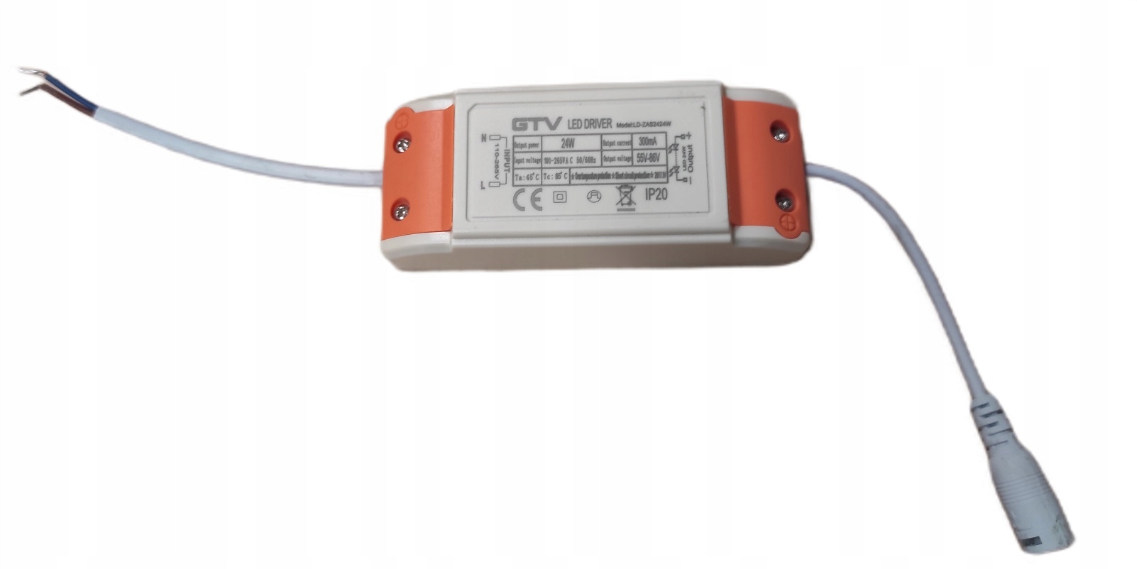 GTV TRANSFORMATOR LED DO PANELI KING LD-KNG24063-NB 24W Z KABELKAMI ...