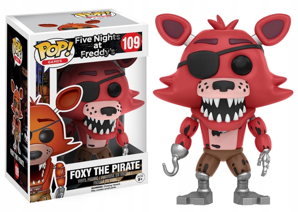 Funko Pop! FIVE NIGHTS AT FREDDY'S 109 Foxy The Pirate FNAF Figurka ... Funko Pop! FIVE NIGHTS AT FREDDY'S 109 Foxy The Pirate FNAF Figurka ...