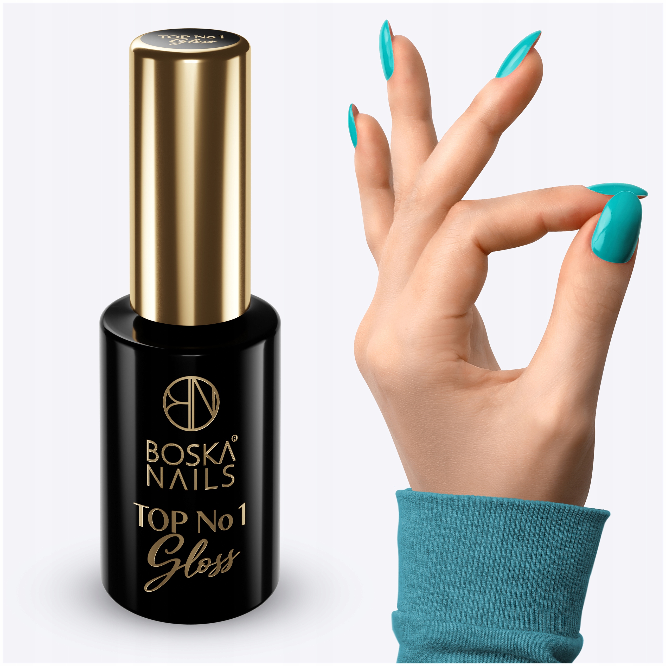 TopDo Paznokci hybrydowy Manicure Boska Nails Top Gloss 10ml No.01 ...