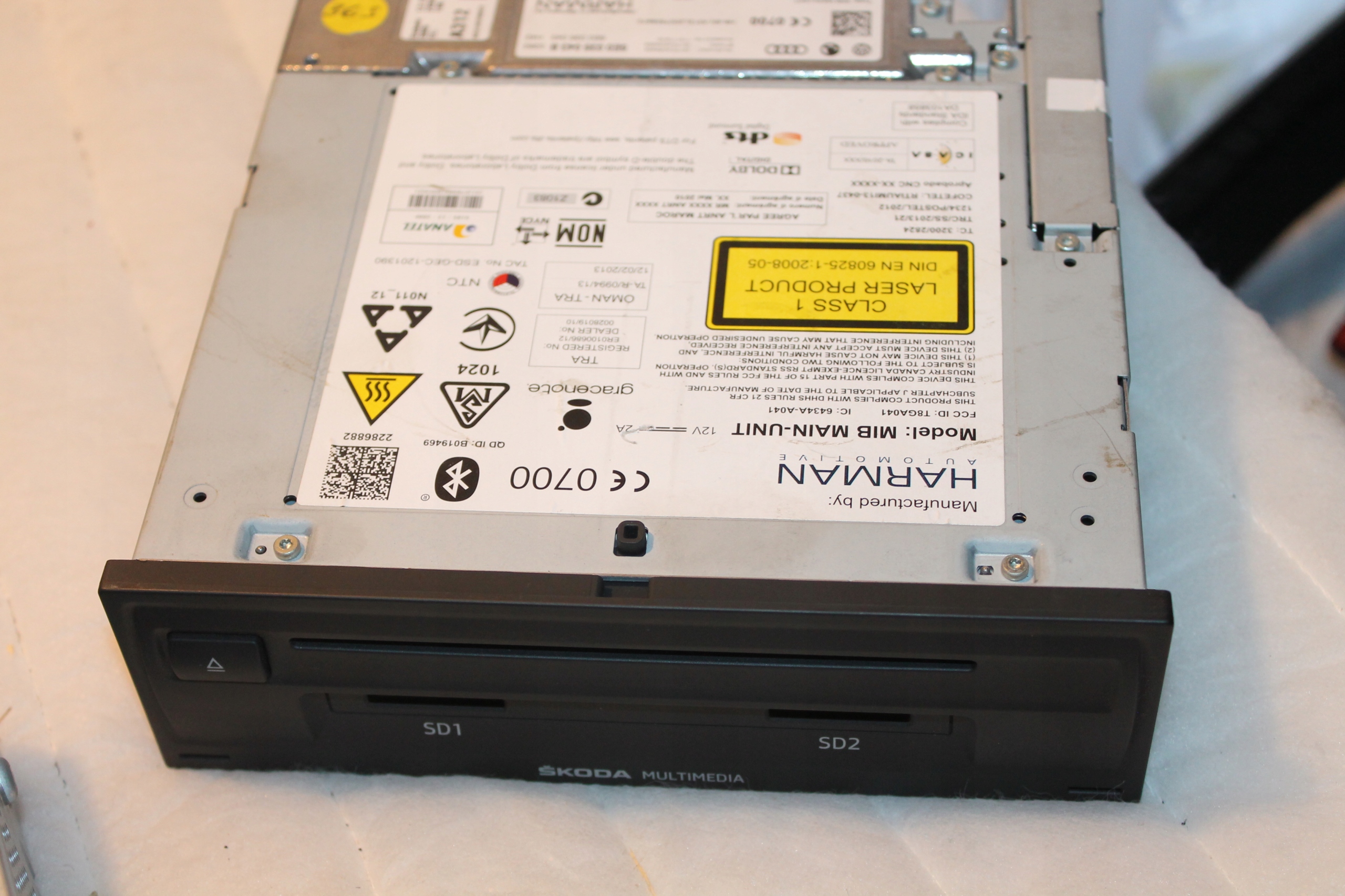 MULTIMEDIA CZYTNIK MIB RADIO CD SKODA OCTAVIA III 3 SIN 5E0035043B za ...