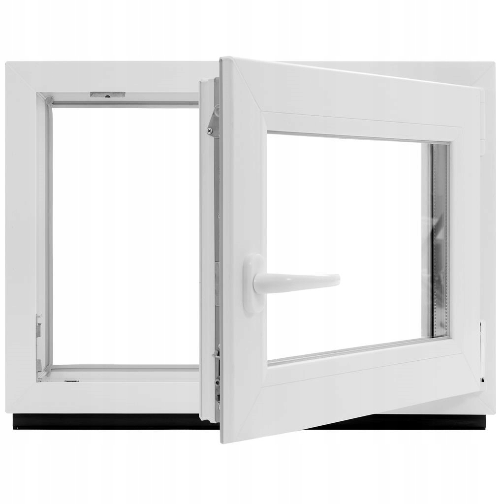 OKNO PCV 70 X 40 / 700 X 400 OKNO PRAWE RU BIAŁE 24H (OKNO PCV 70X40 ...