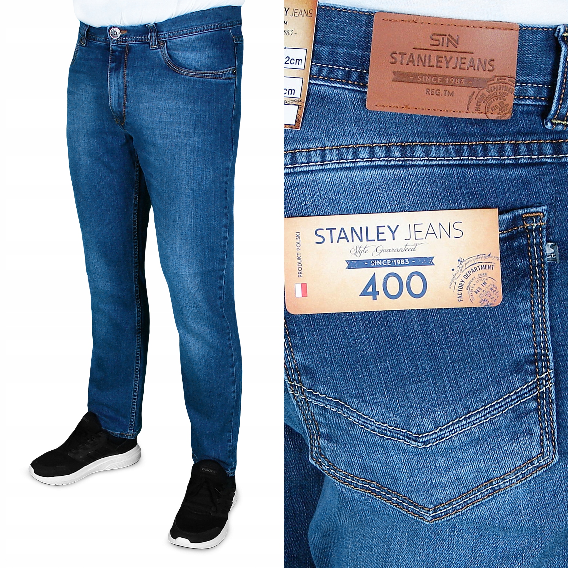 SPODNIE MĘSKIE STANLEY 400/152 W41 L34 W108 cm • Cena, Opinie • Jeansy ...