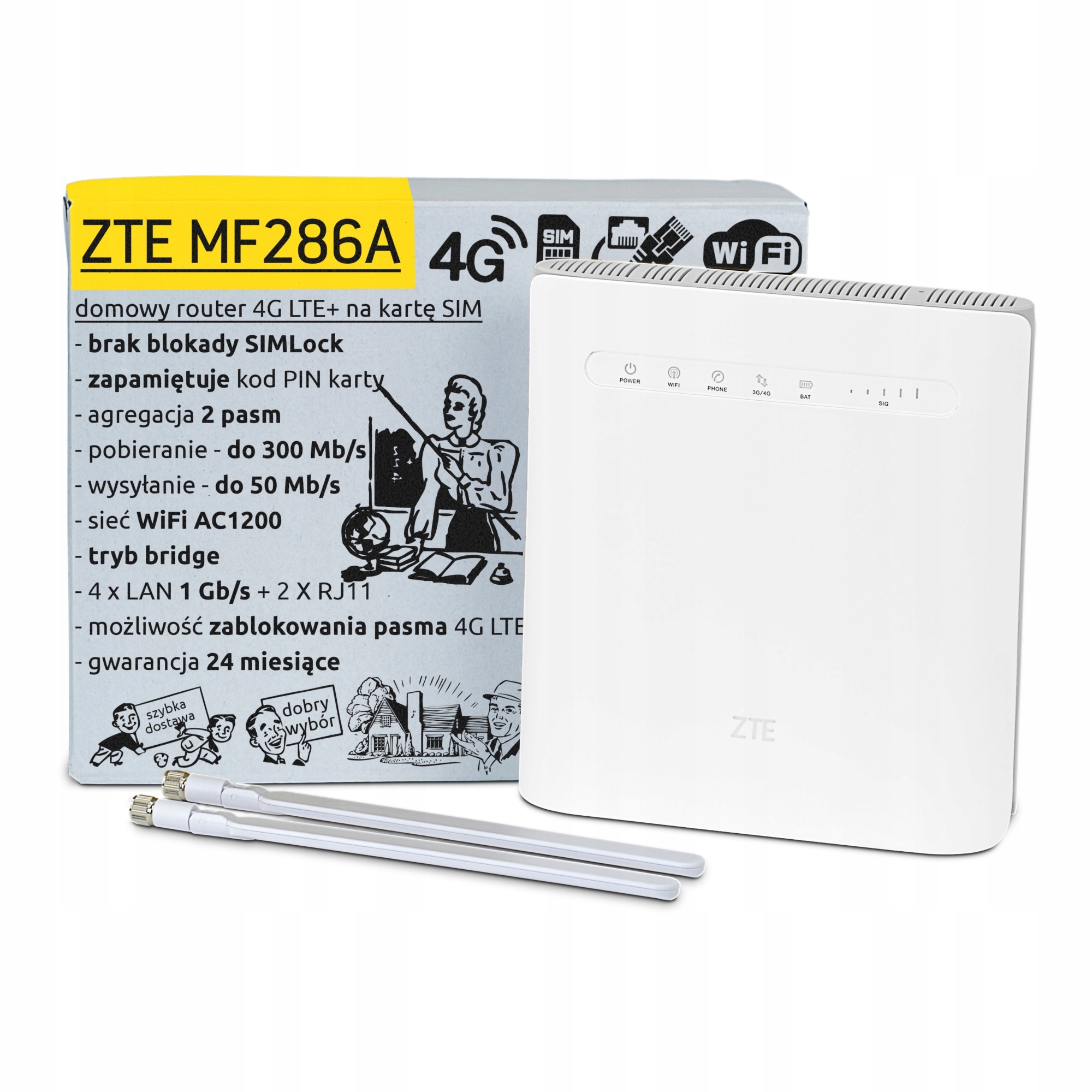 Router mobilny ZTE MF286 4G LTE - Sklep, Opinie, Cena w Allegro