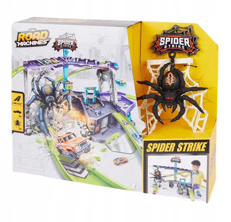 Tor wyścigowy Zuru Road Machines Spider Strike 4+ • Cena, Opinie - Allegro