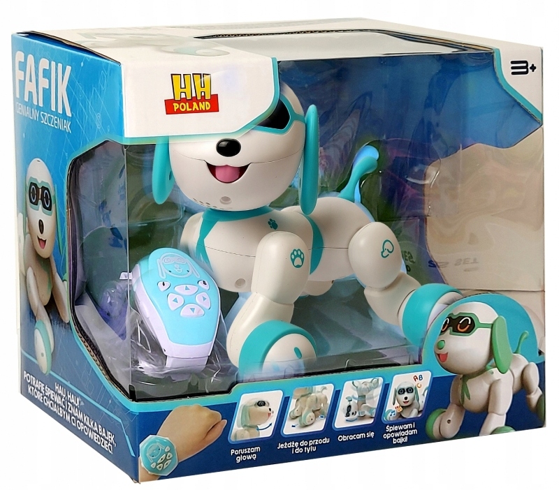 Piesek interaktywny HH-Poland Fafik 078618 niebiesko-biały - porównaj ...