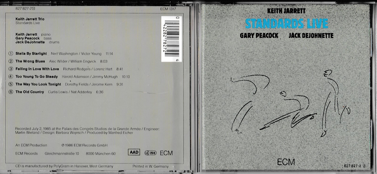 Płyta CD Keith Jarrett Trio - Standards Live 1986 ECM I Wydanie ...