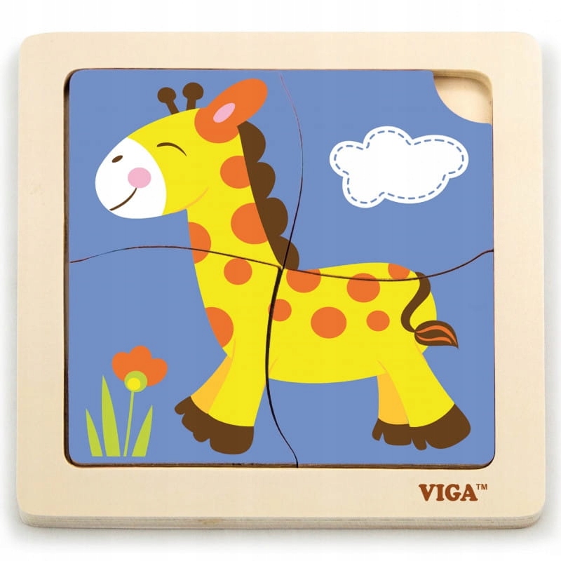 VIGA Drewniane puzzle prosta układanka Żyrafa (6934510513191) • Cena ... VIGA Drewniane puzzle prosta układanka Żyrafa (6934510513191) • Cena ...