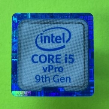 INTEL CORE i5 vPRO 9th gen 18x18mm Nálepka na počítač PC Windows 13 ...