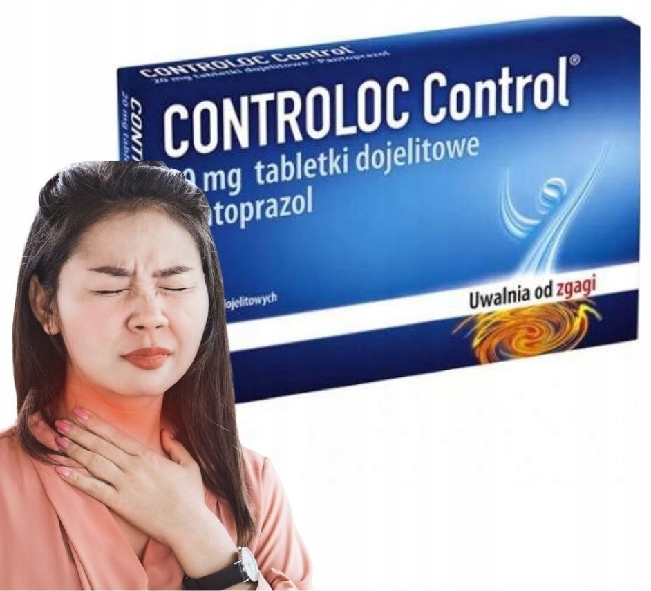 CONTROLOC Control 20 mg zgaga refluks 14 tabletek (5909990687985 ...