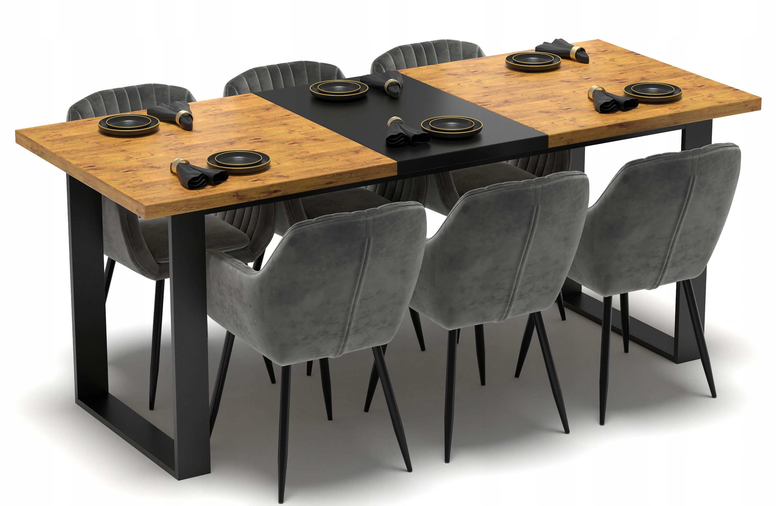 STÓŁ DO KUCHNI JADALNI ROZSUWANY LOFT ROZKŁADANY (M8-DAZ140-190/75 ...