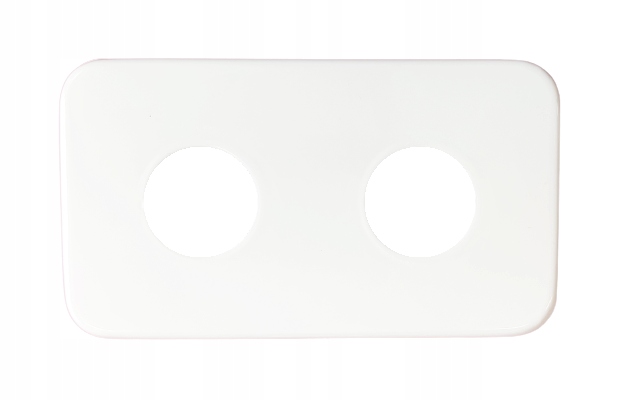 PROSTOKĄTNA BIAŁA ROZETA ZESPOLONA 1/2 OTWÓR 25mm • Cena, Opinie ...