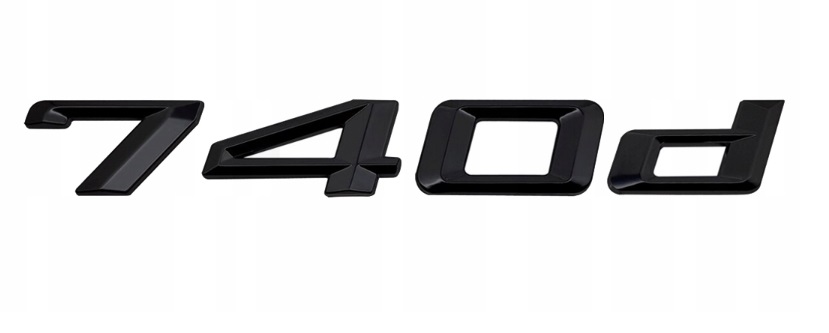 BMW 740d EMBLEMAT ZNAČKA CYFERKY NAPIS LITERKI NA KLAPE 51 14 7 263 598 ...