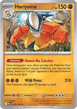 Pokemon TCG - Mega Evolúció - Hariyama (MEG 073) - Holo, • Ár ...