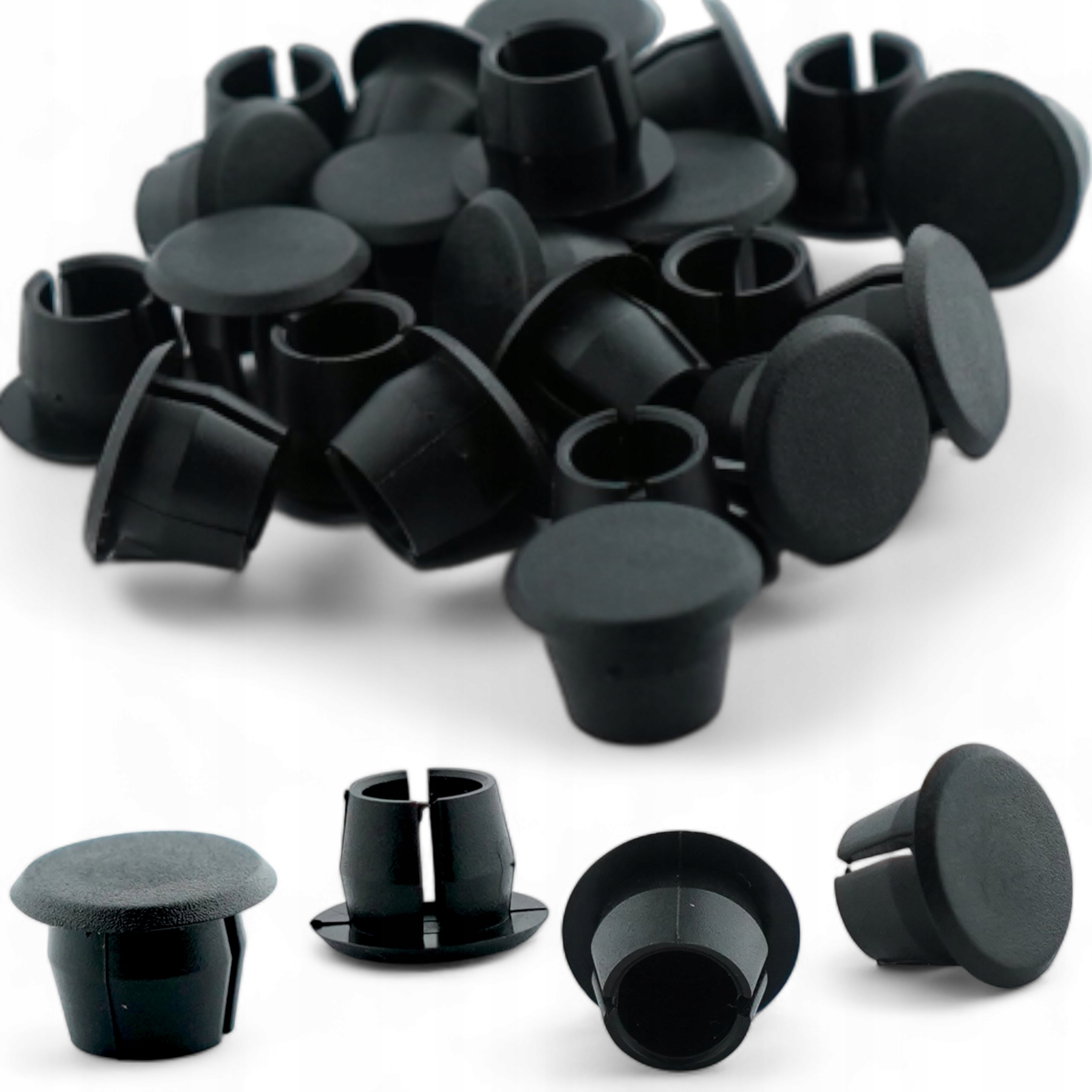 ZAŚLEPKA PLASTIKOWA FI 6 CZARNA 200 SZT ZATYCZKA KOREK DO OTWORÓW ...