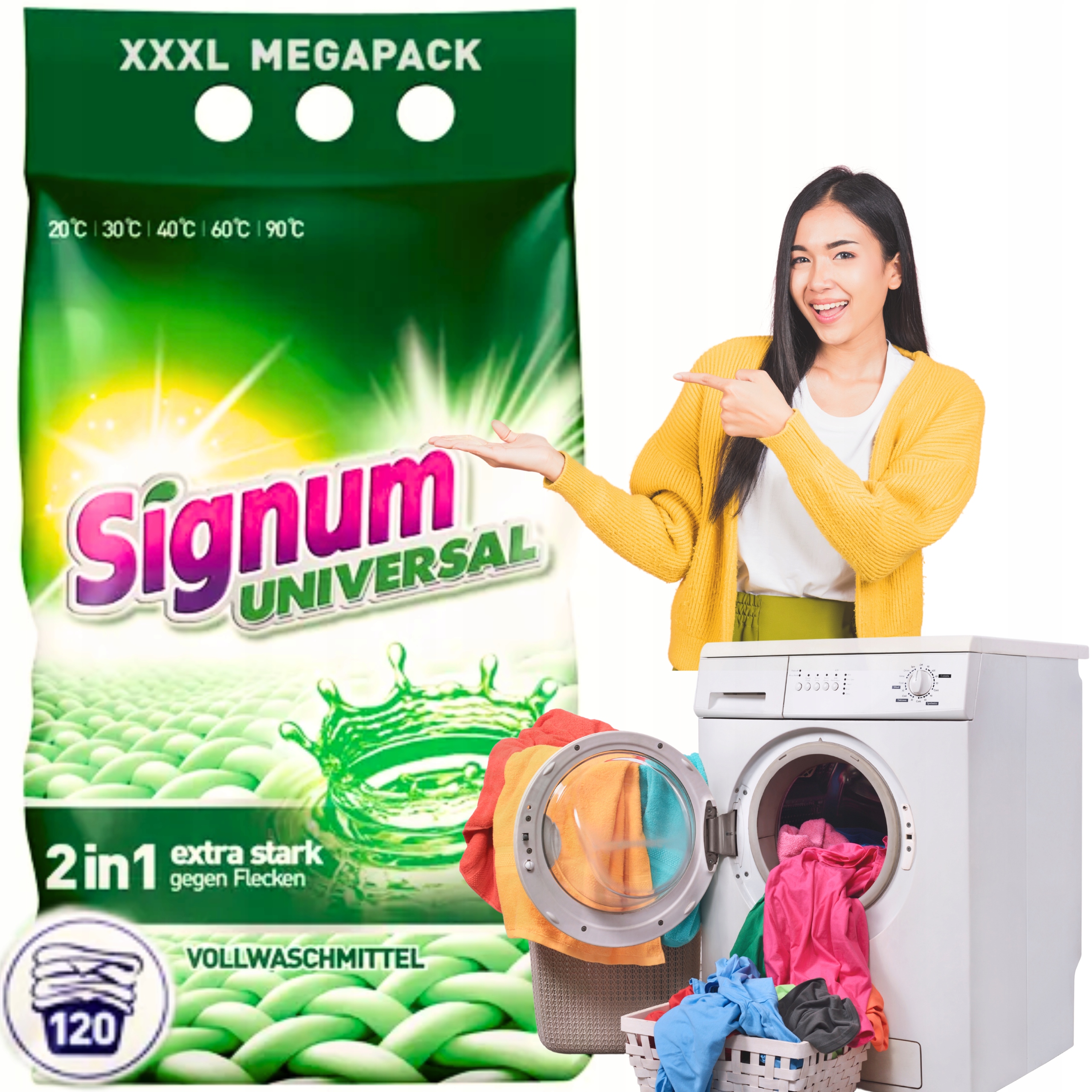 Proszek do prania Signum Universal 10 kg worek (5900308777664) • Cena, Opinie • Proszki do ...