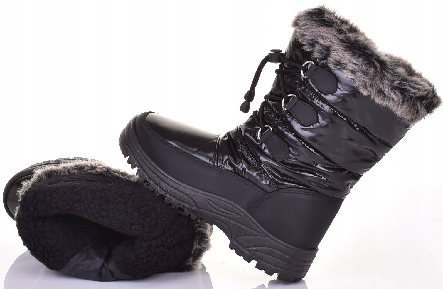 SILNĚ ZATEPLENÉ ZIMNÍ BOTY DÁMSKÉ SNĚHULE NAZOUVACÍ NA PAS za 615 Kč ...