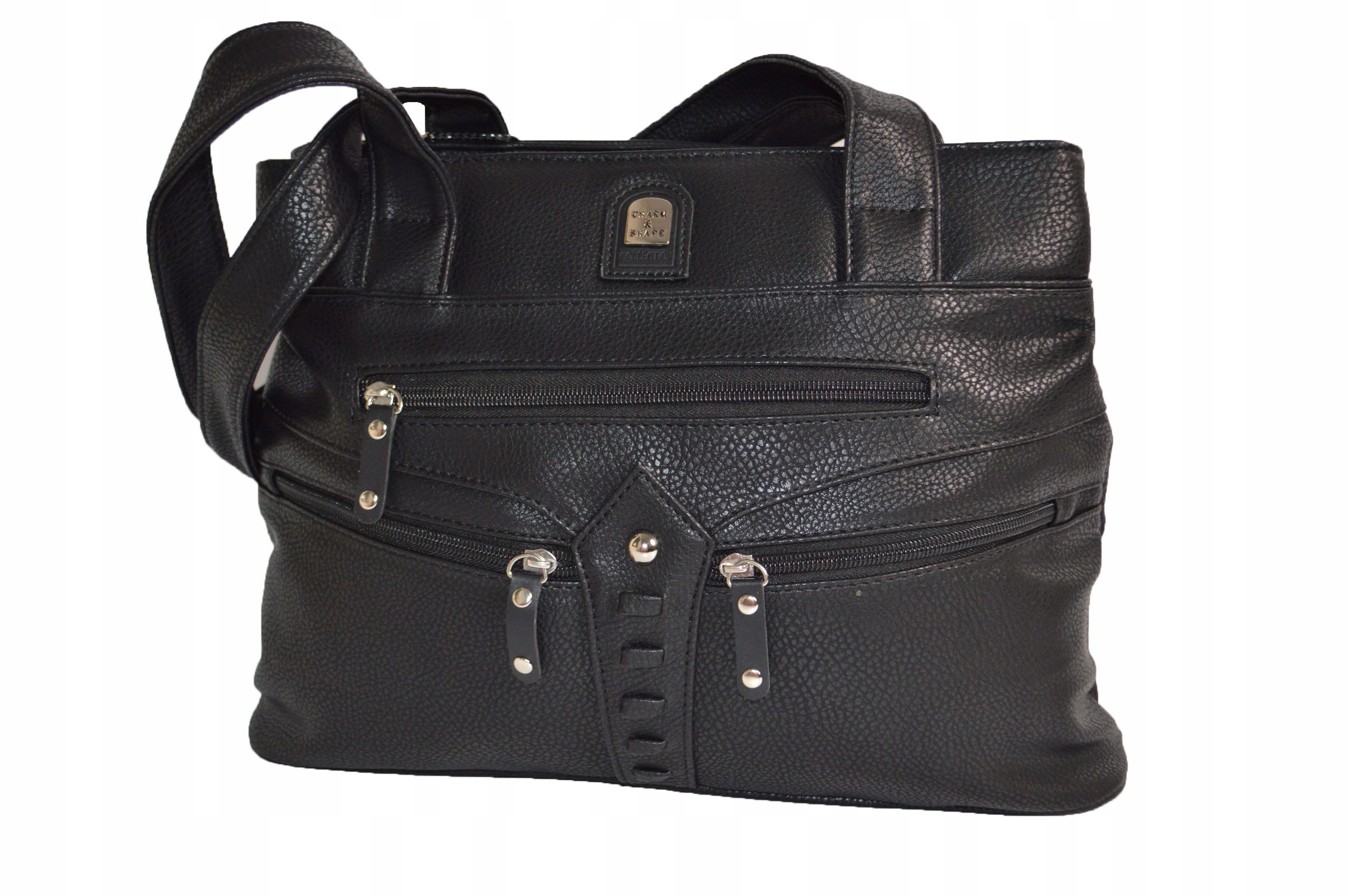 DUŻA TOREBKA DAMSKA NA RAMIĘ Z KIESZONKAMI • Cena, Opinie • Listonoszki ...