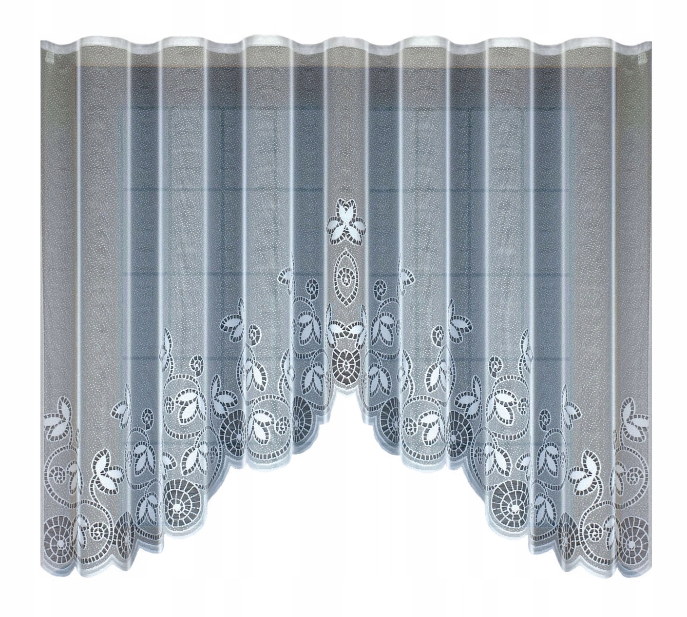 Firany do kuchni salonu na Taśmie Gotowe Qubik 400x170 (Z) • Cena, Opinie • Firany gotowe ...