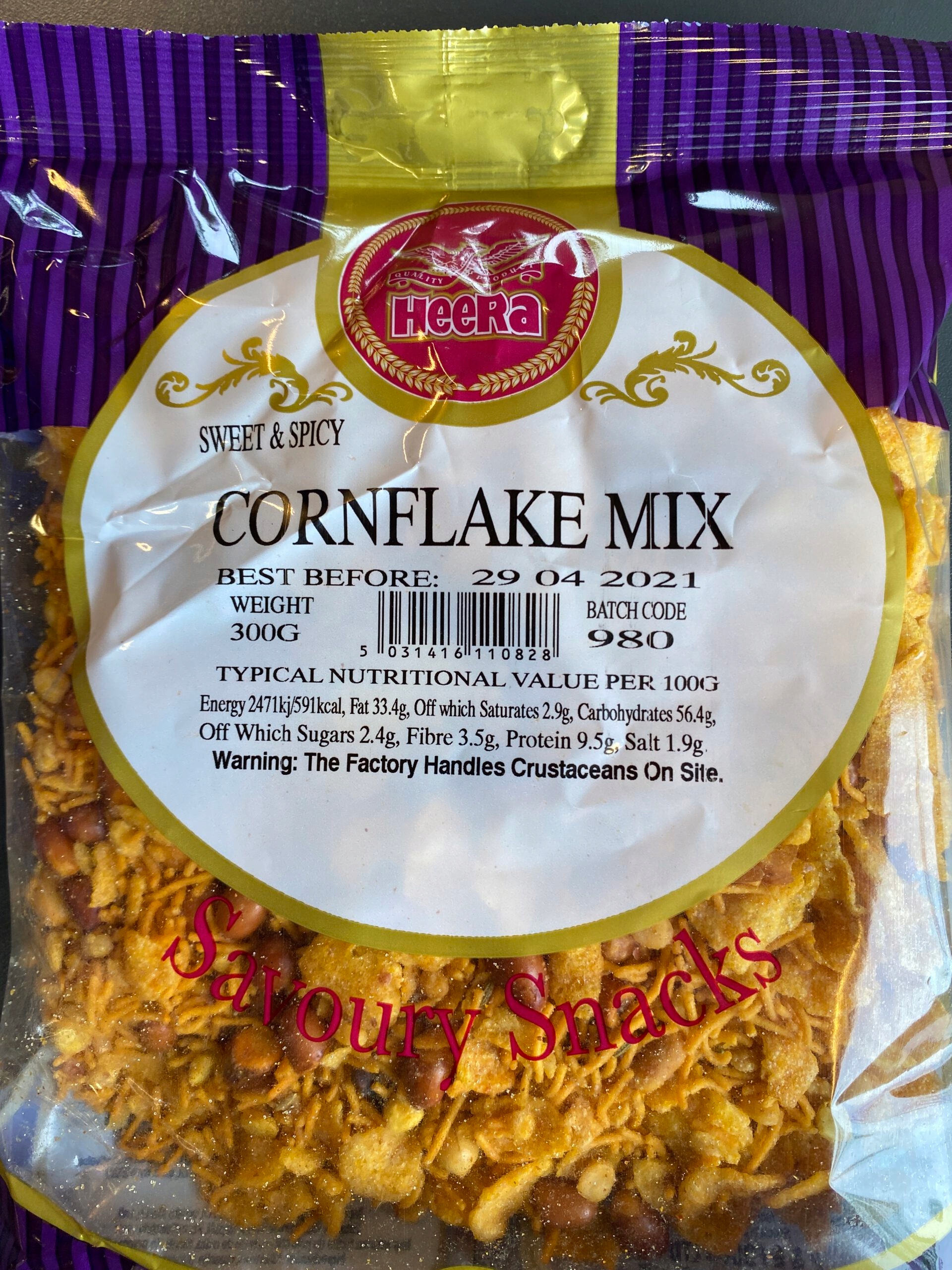 CORNFLAKE MIX 350G PRZEKĄSKA INDYJSKA HEERA 13056689060 - Allegro.pl