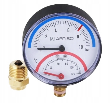 Termomanometr Afriso 63339 • Cena, Opinie • Akcesoria 10215281568 • Allegro