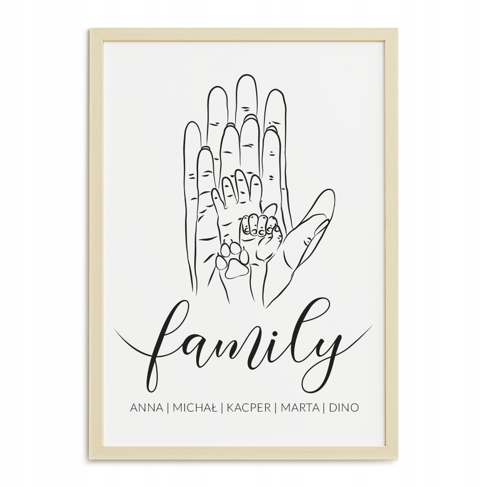 Plakat z Odciskiem Dłoni - Niska cena na Allegro.pl