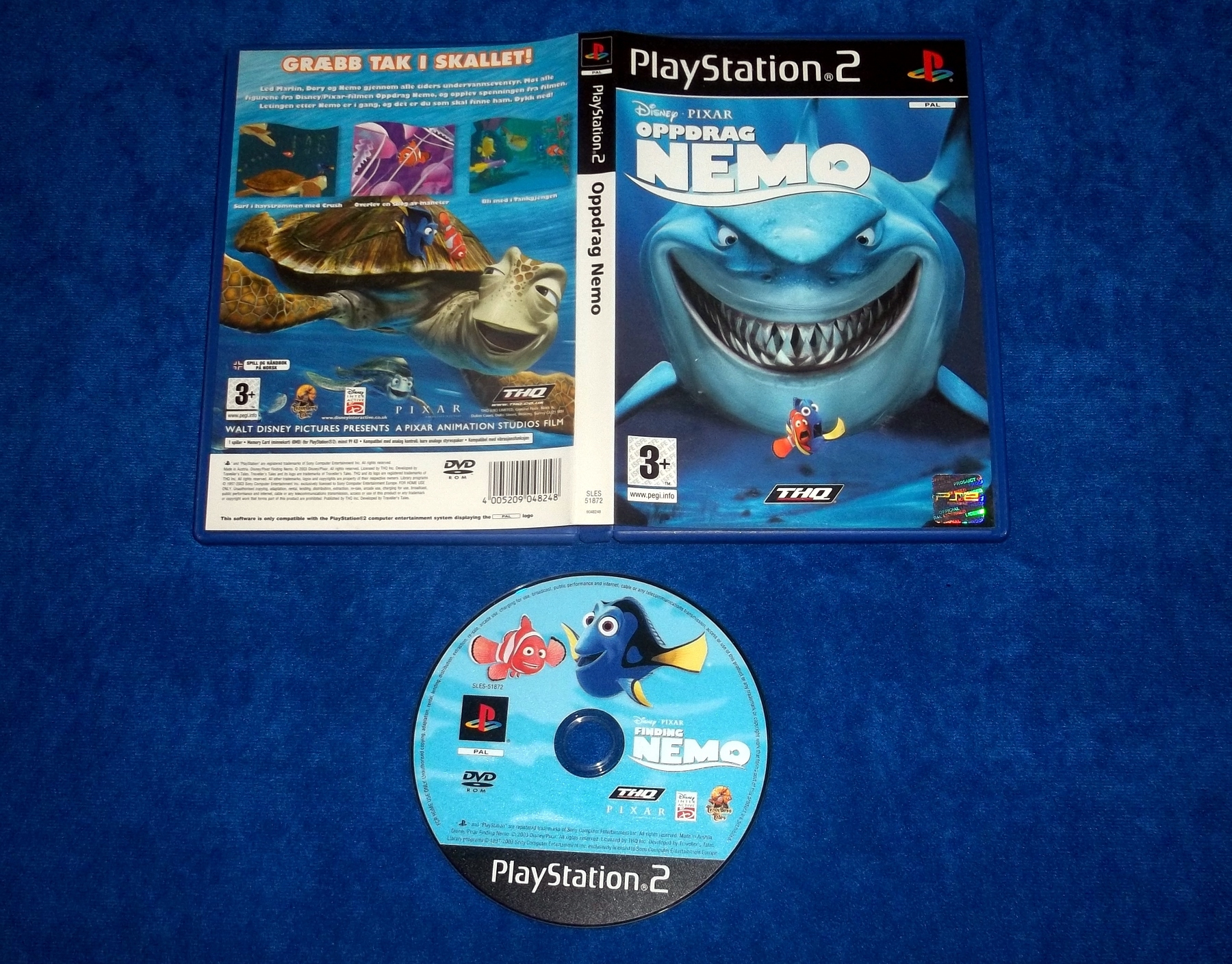 DISNEY PIXAR FINDING NEMO PS2 PLAYSTATION 2 GDZIE JEST NEMO jak NOWA ...