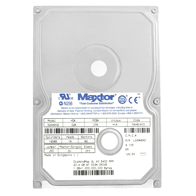 Maxtor 32049H2 DiamondMax VL40 20.4GB 5,4K Ata 3.5 - Sklep, Opinie ...