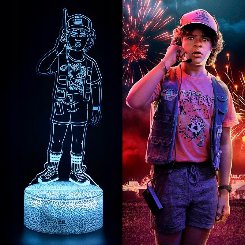 Lampka Nocna 3D Led Stranger Things Dustin Grawer - Plexido | Sklep ...