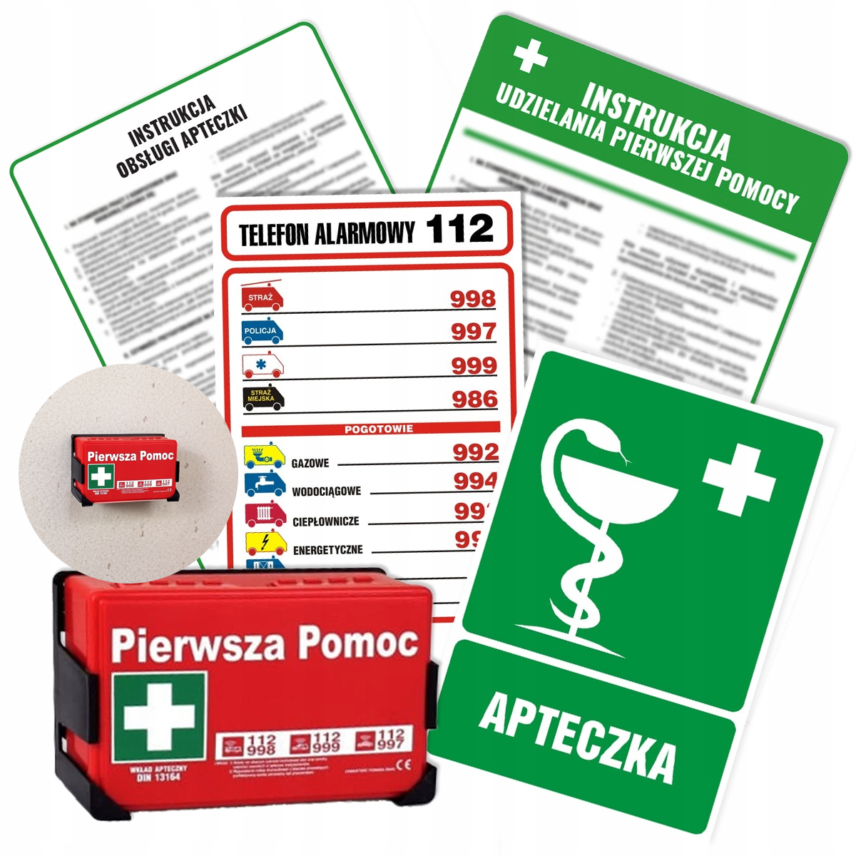 Przemysłowa Apteczka Pierwszej Pomocy DIN13164 (5905279062269) • Cena, Opinie • Apteczki ...