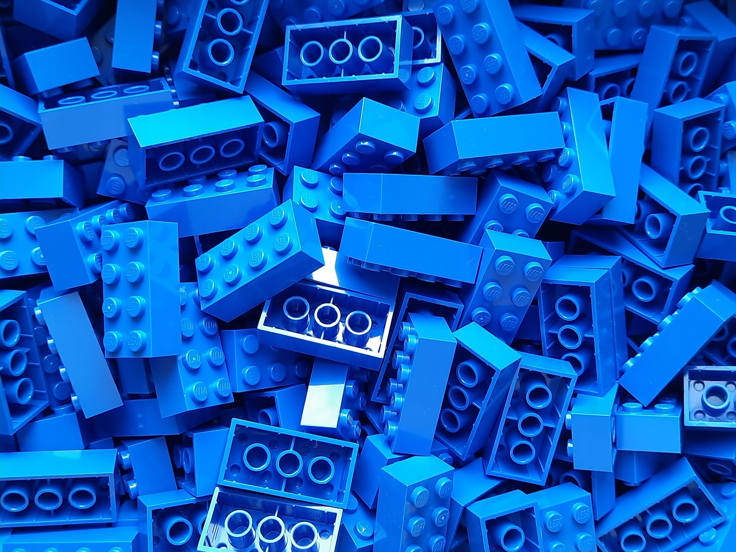 LEGO 3001 brick cegła 2x4 niebieski 10 szt Nowe • Cena, Opinie - Allegro