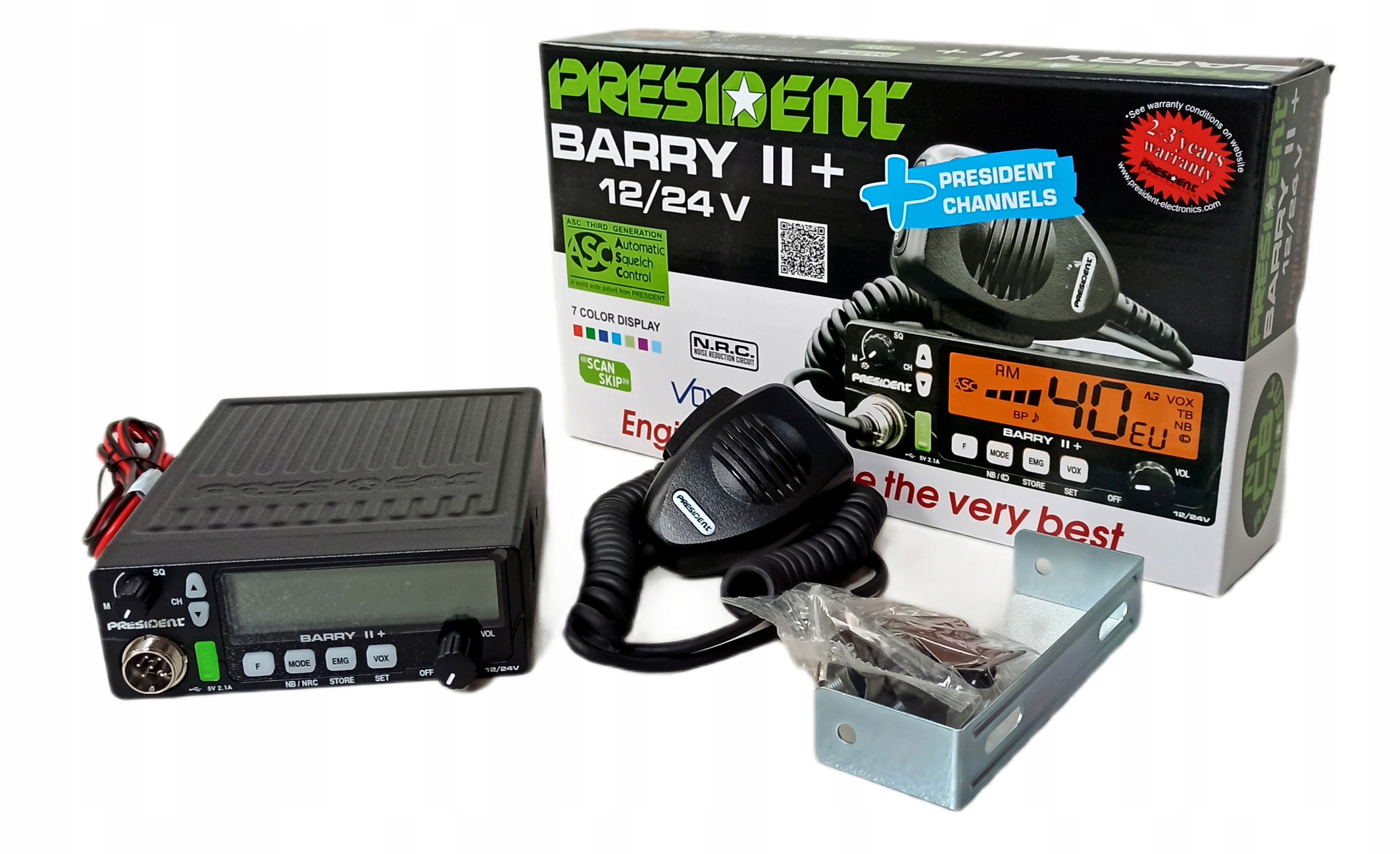 najnowszy PRESIDENT BARRY II PLUS + ASC12/24 V NRC - Sklep, Opinie ...