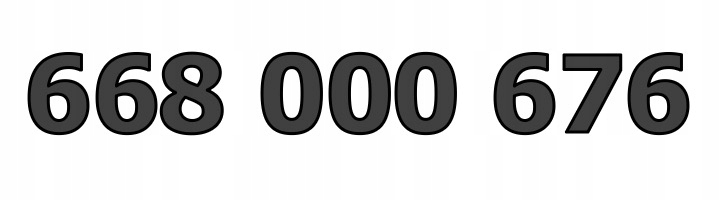 668 000 676 ZŁOTY NUMER Starter T-mobile Prepaid Łatwy Prosty Karta SIM ...