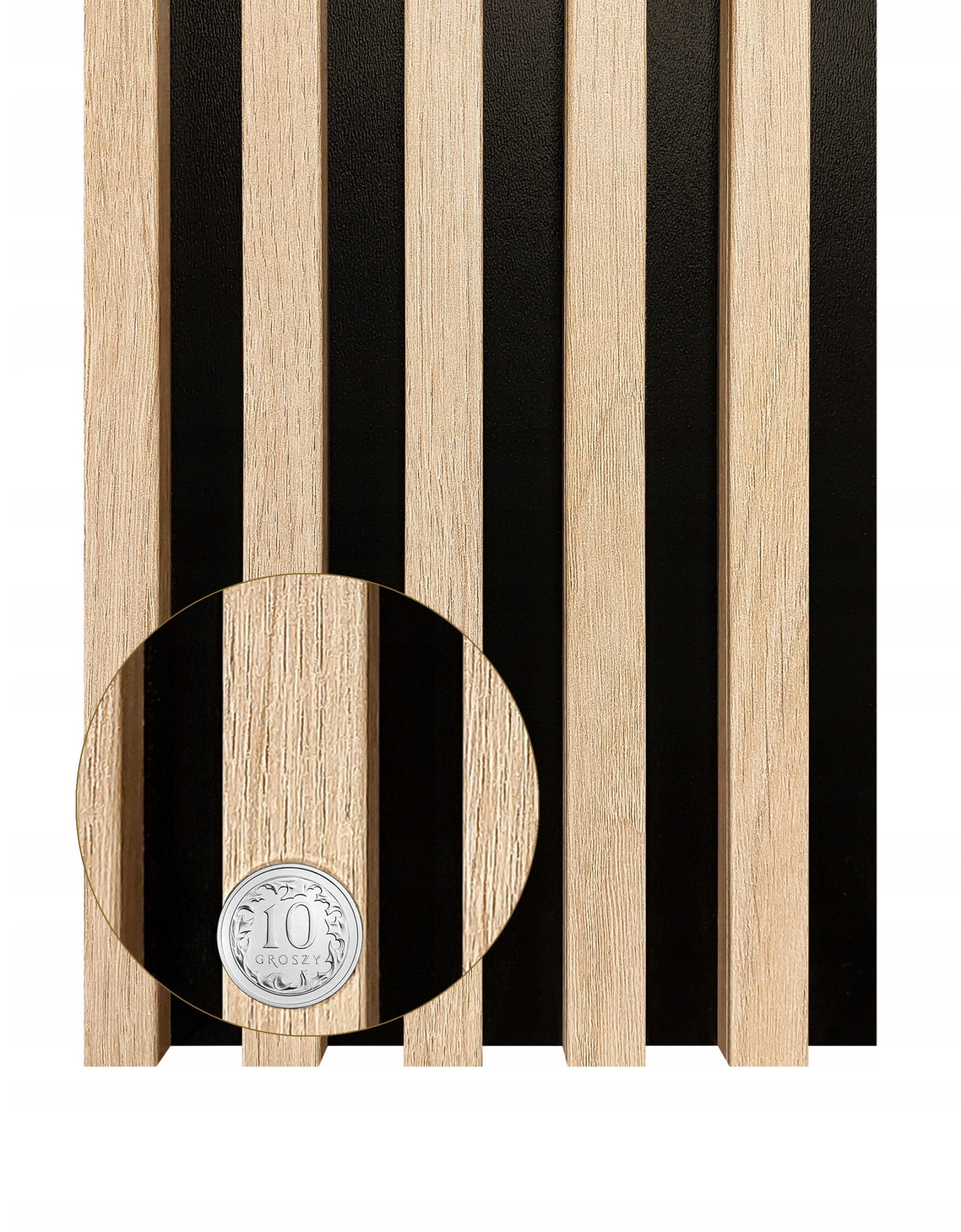 Lamele ścienne MINI SLIM jasny naturalny dąb • Cena, Opinie • Lamele ...