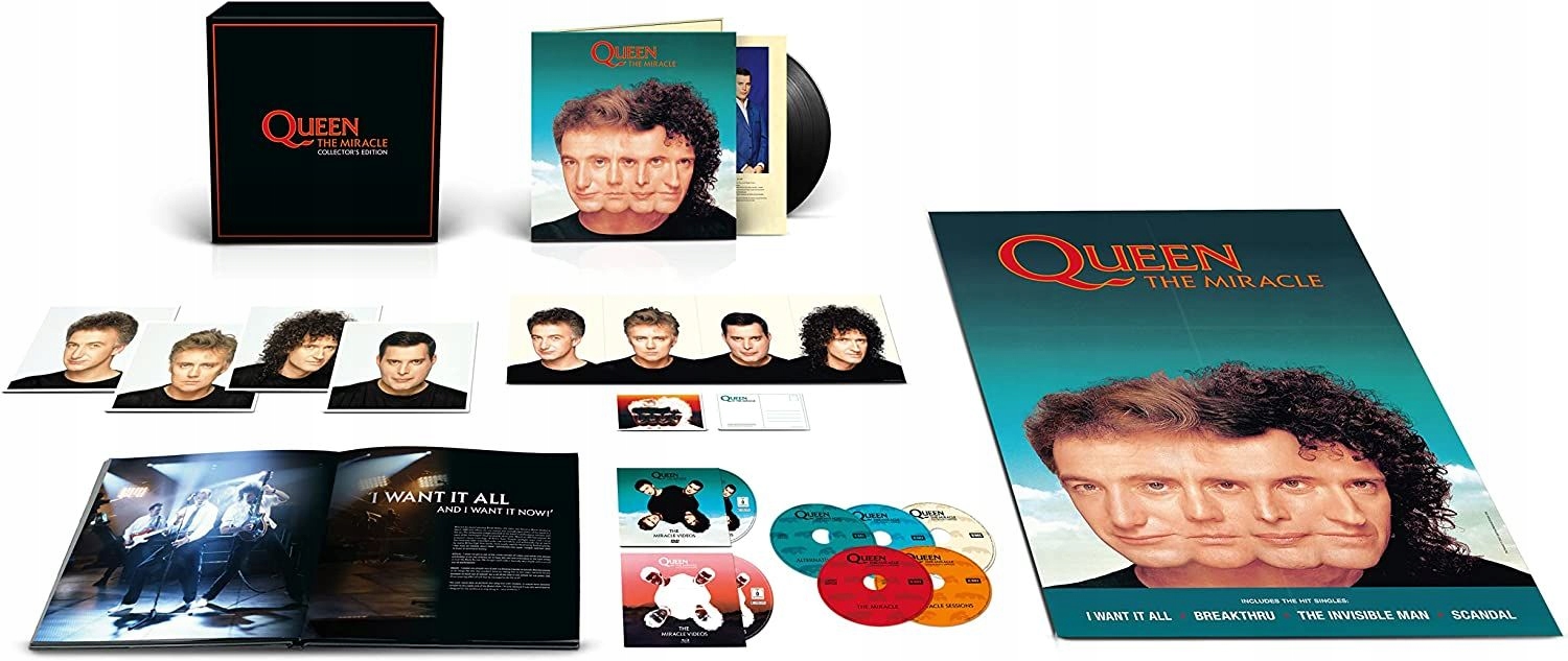 Queen [5 CD + LP + Blu-ray + DVD] The Miracle [2022] Collector's ...