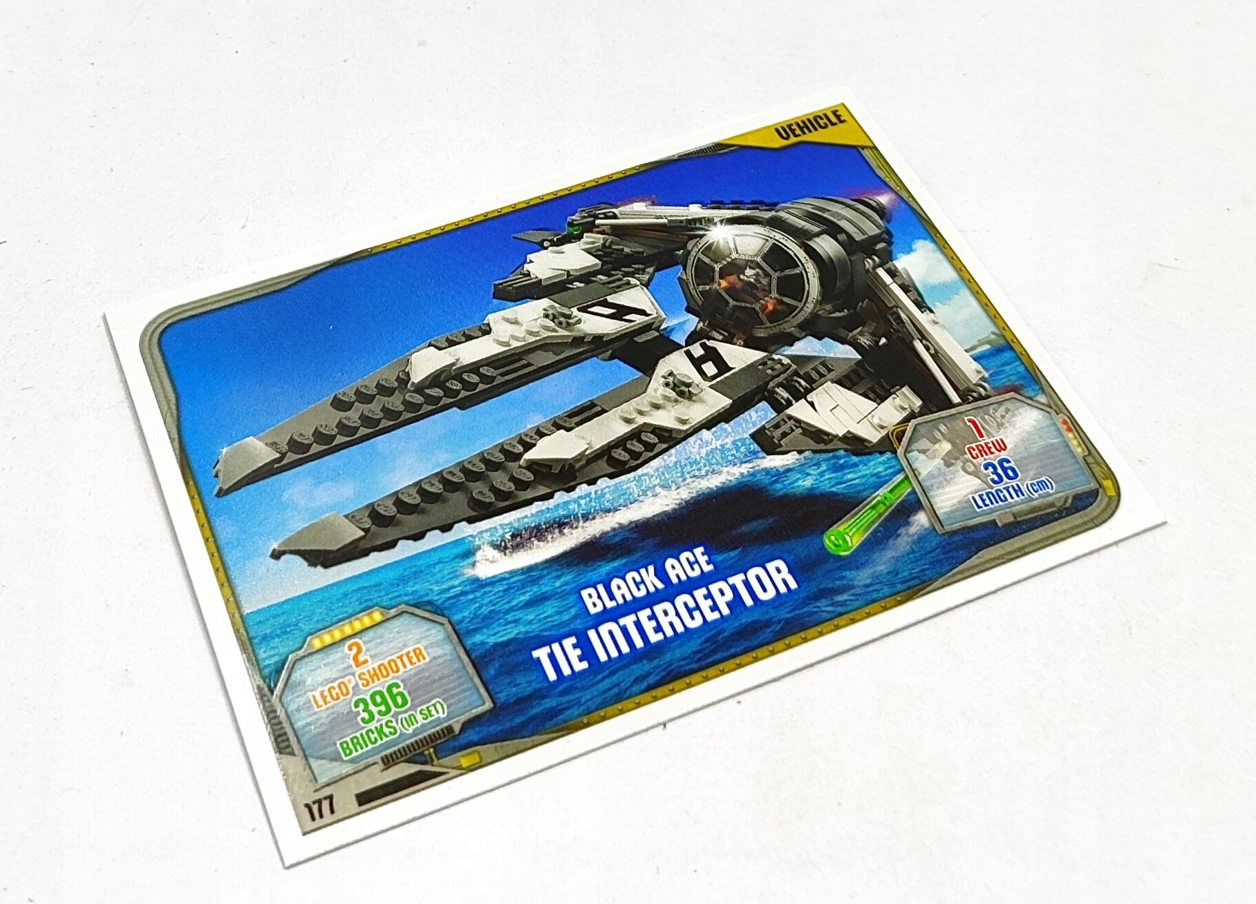 LEGO STAR WARS KÁRTYA - 2-ES SOROZAT - TCC NO. 177 JÁRMŰVEK: BLACK ACE ...