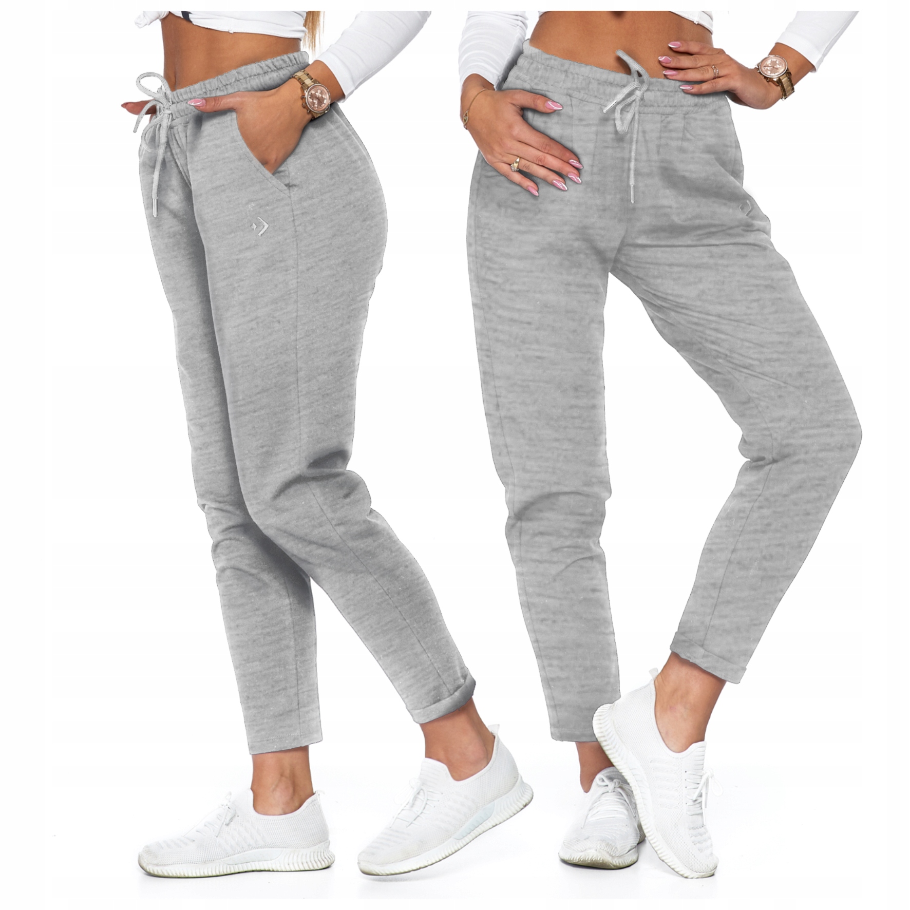 Spodnie Dresowe Damskie bez Ściągacza - Niska cena na Allegro.pl