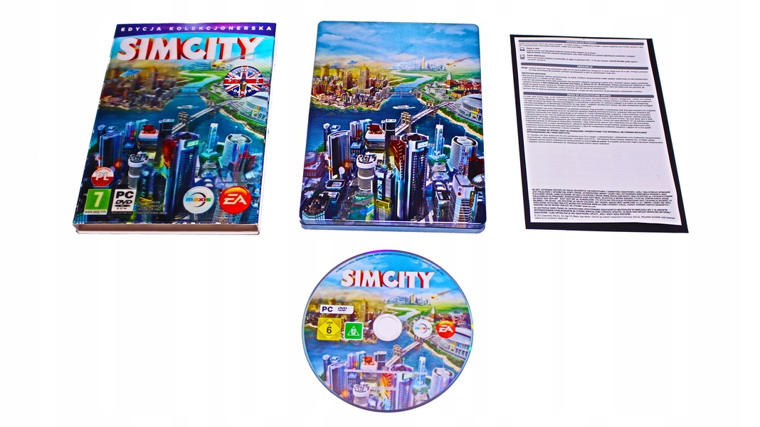 STEELBOOK SIMCITY Z OBWOLUTĄ 3D KOLEKCJONONERSKI PC - Stan: Używany 23 ...
