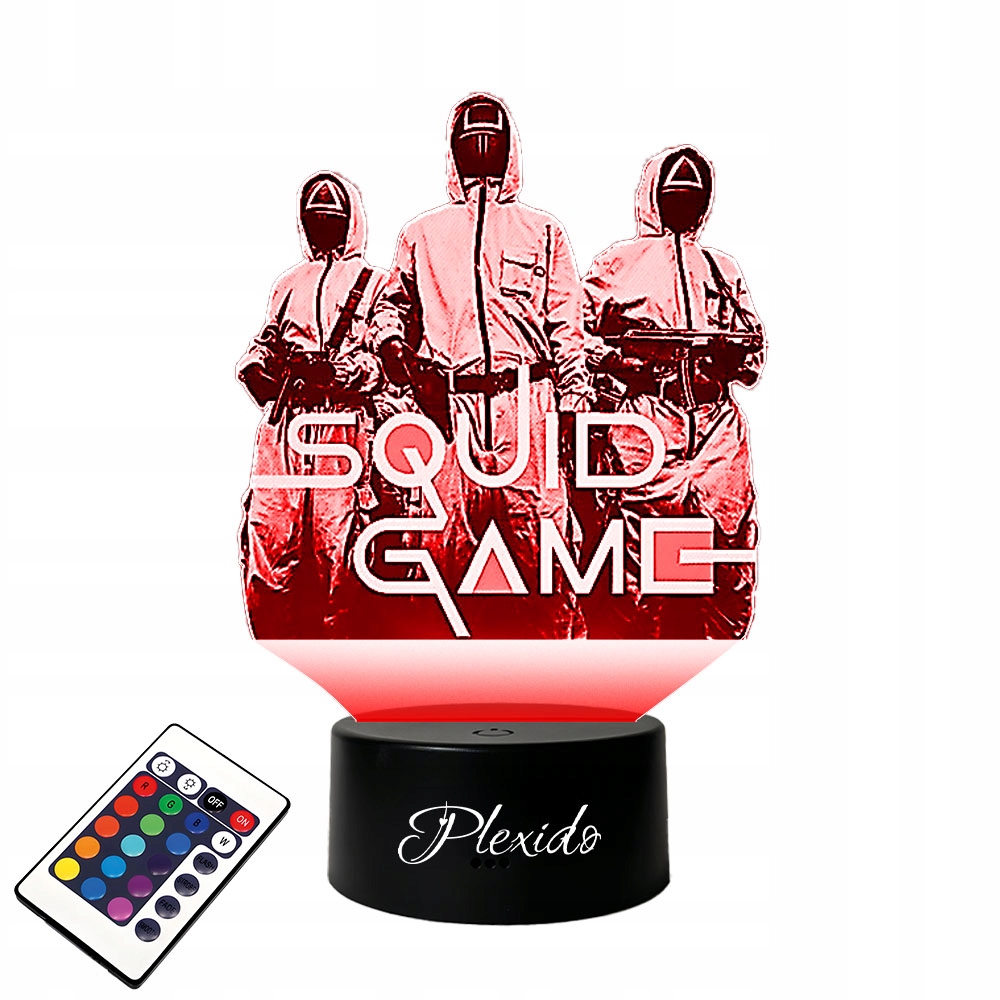 Lampka na biurko Squid Game 16kolorów LED PLEXIDO (5905342868613 ...