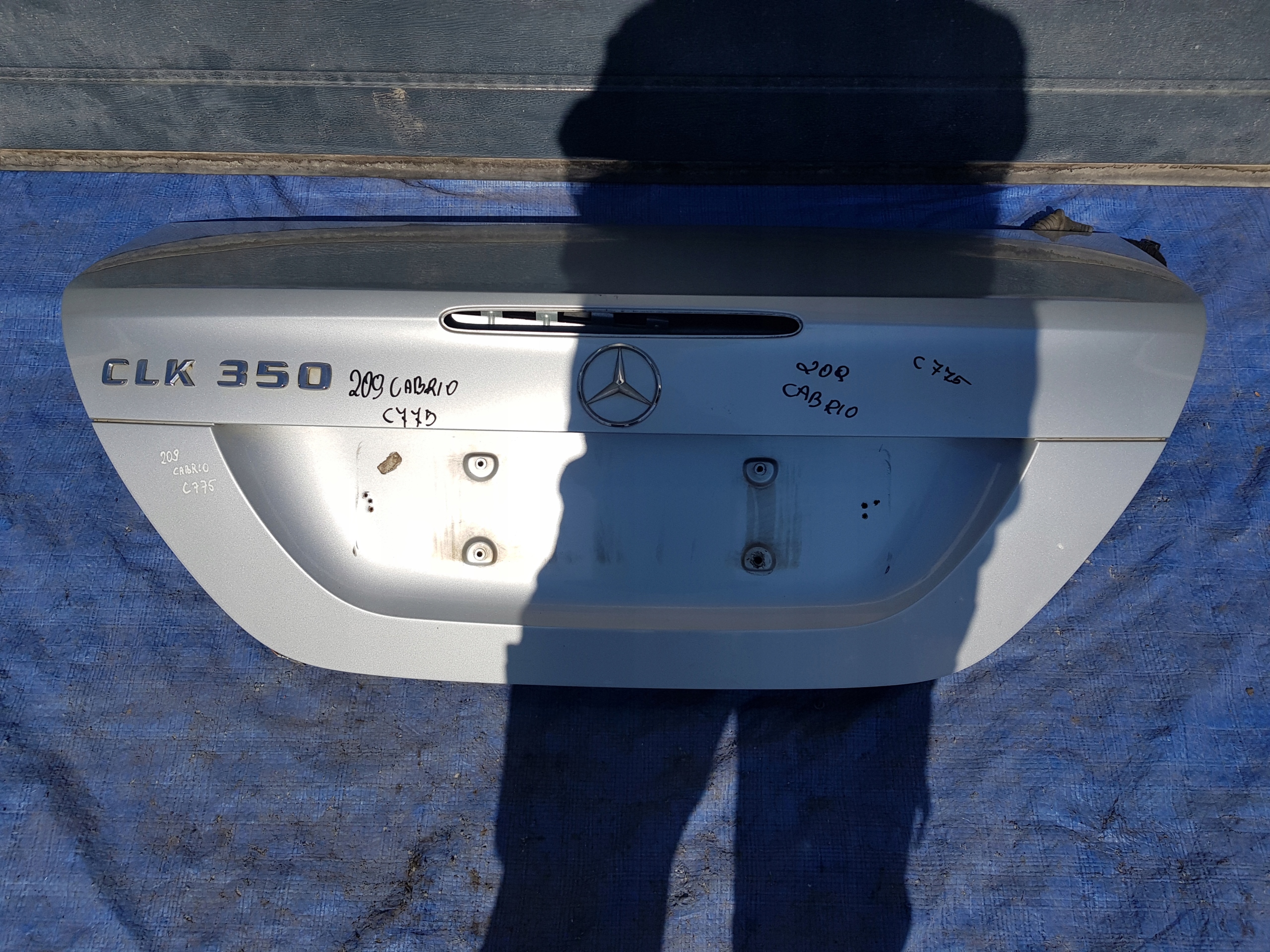 KLAPA BAGAŻNIKA MERCEDES CLK W209 CABRIO LIFT C775 775 • Cena, Opinie ...