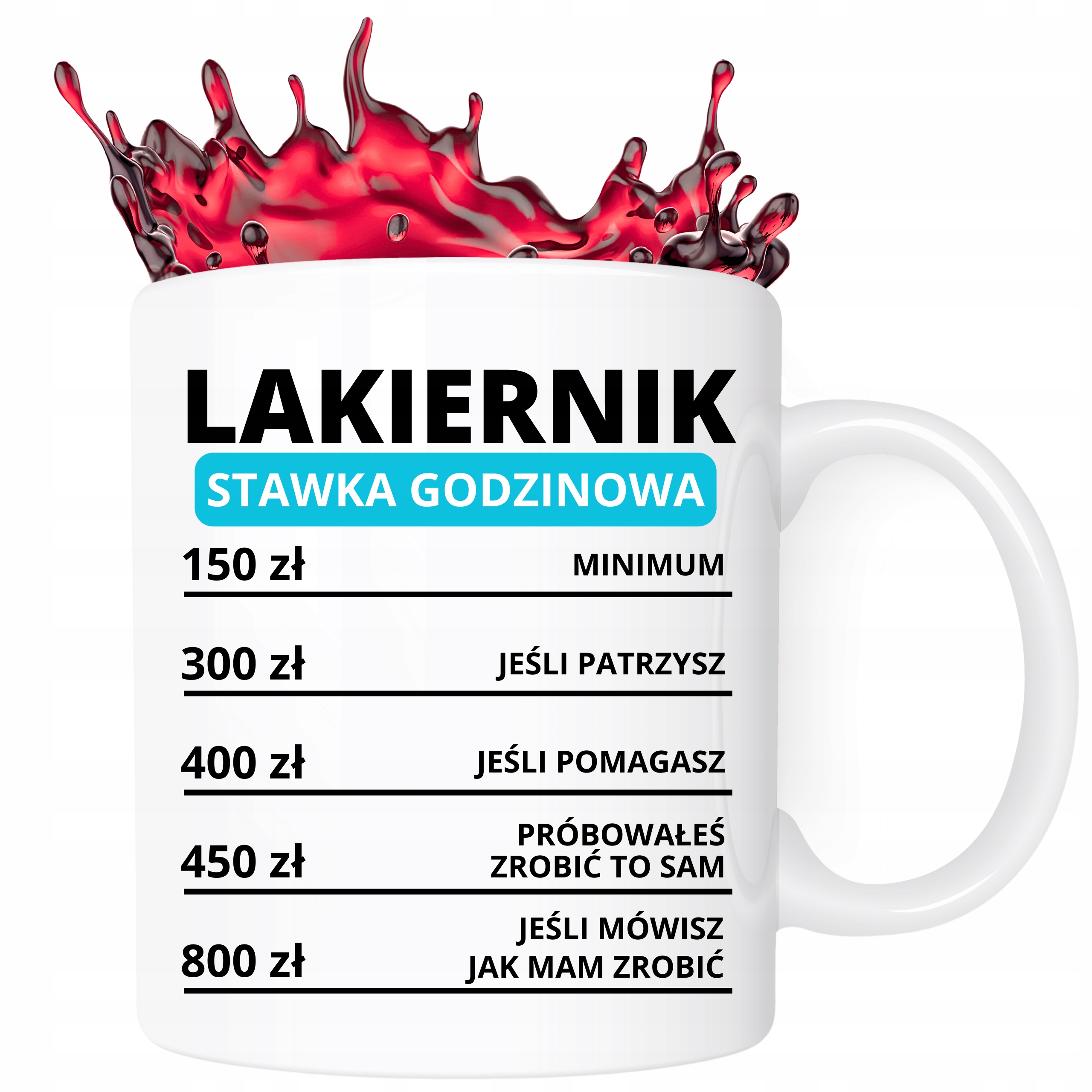 KUBEK DLA LAKIERNIKA PREZENT STAWKA GODZINOWA (5905471780510) • Cena ... KUBEK DLA LAKIERNIKA PREZENT STAWKA GODZINOWA (5905471780510) • Cena ...