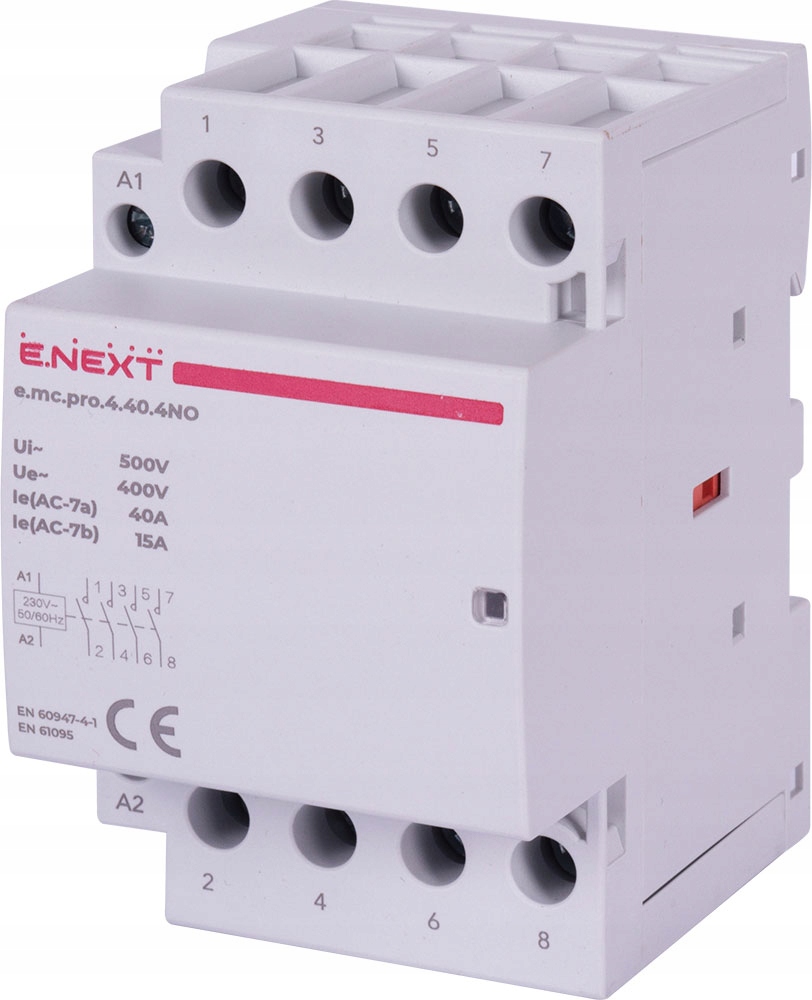 Stycznik modułowy PRO 4p 40A 4NO 230V (3800158261554) • Cena, Opinie ...