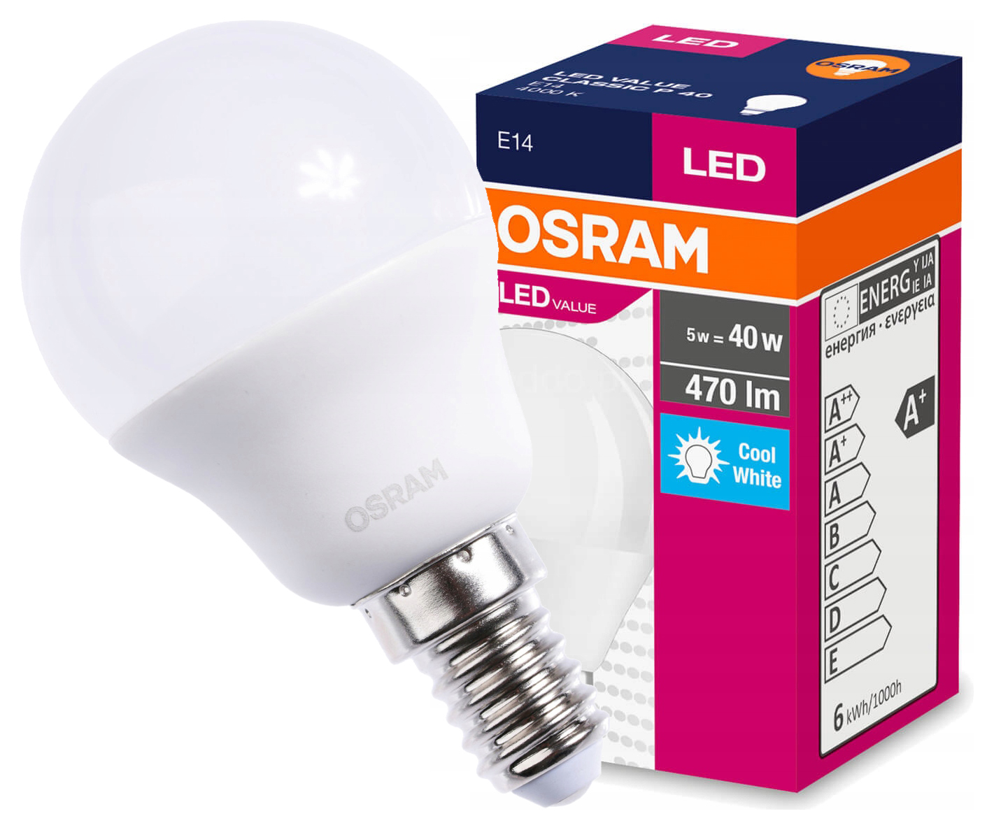 OSRAM Żarówka LED KULKA E14 5,7W 40W 4000K NEUTRAL (4058075147911) • Cena, Opinie • Źródła ...