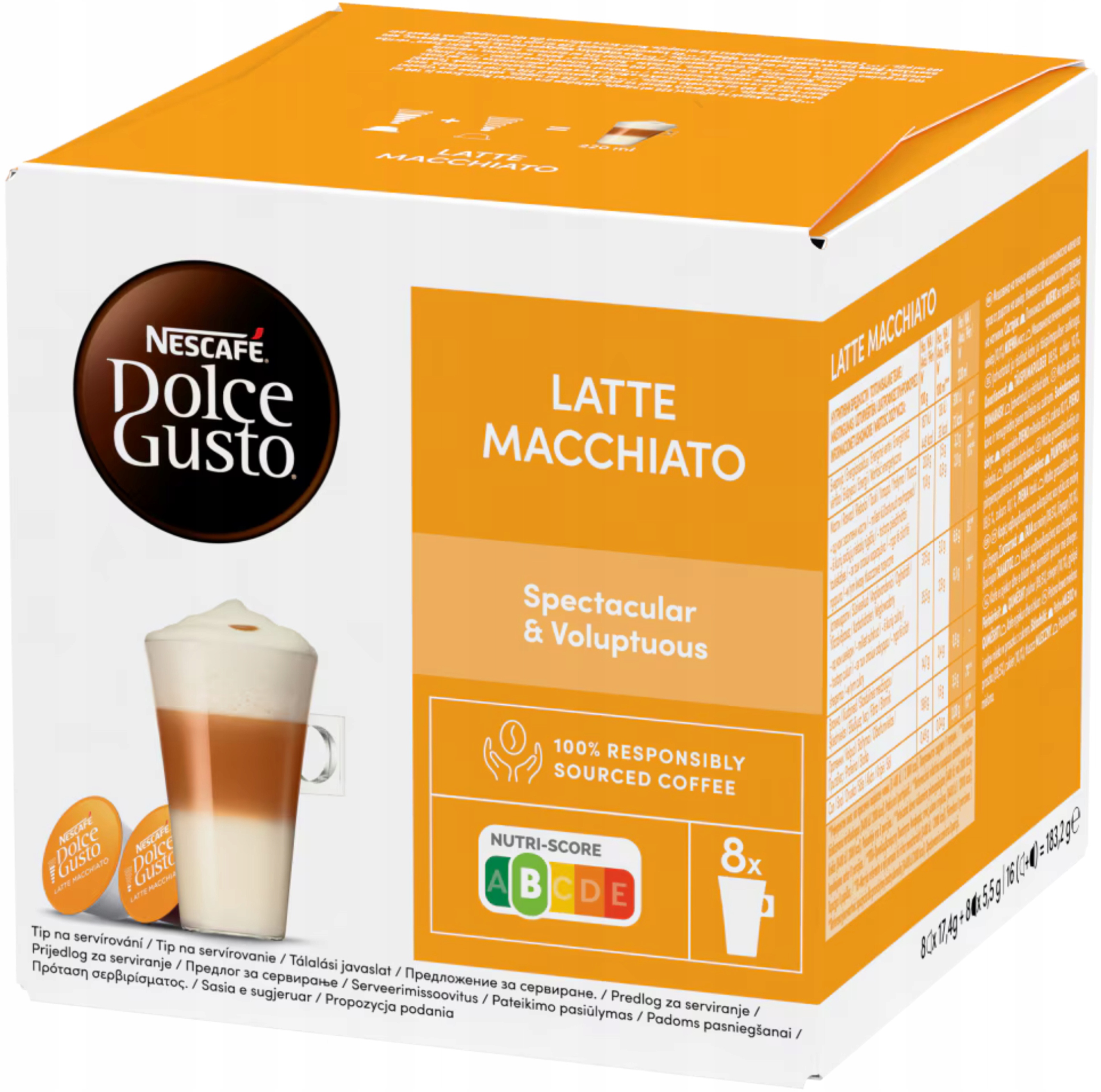 Nescafe Dolce Gusto Latte Macchiato kawa w kapsułkach do ekspresu 16 ...