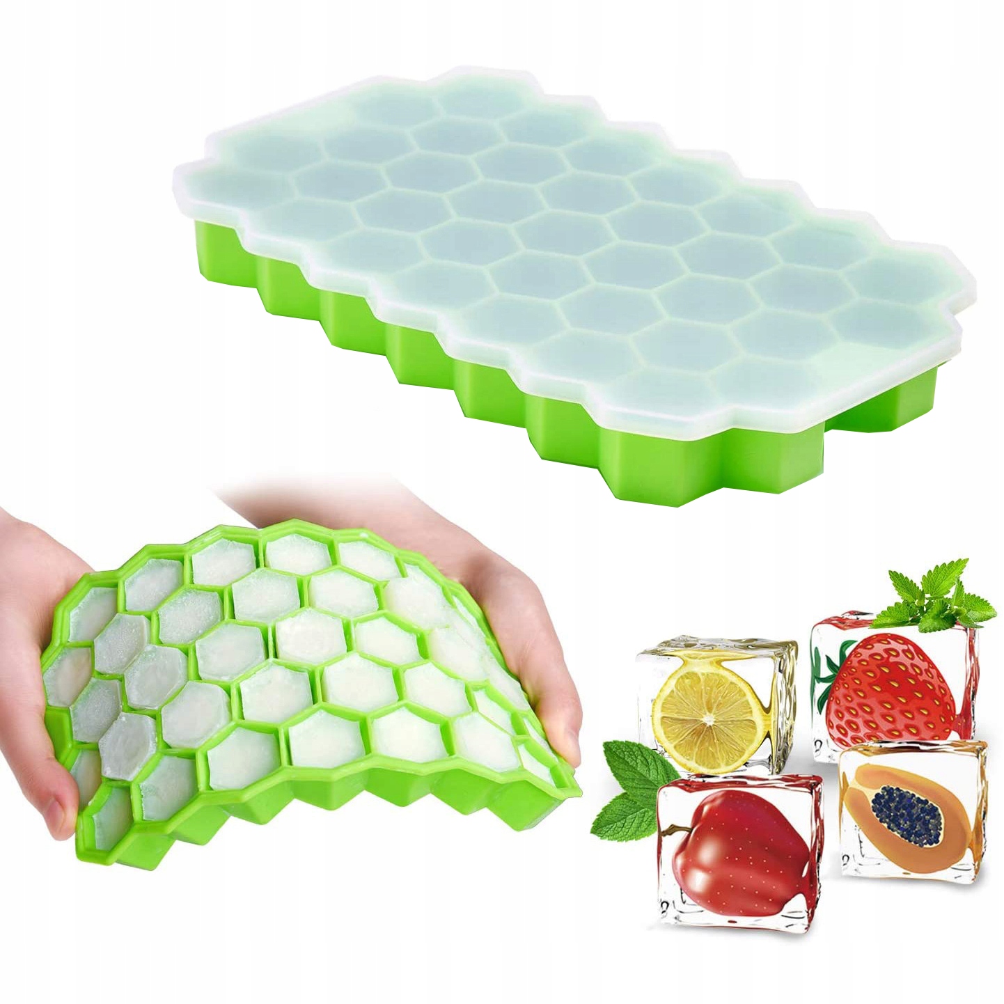 FORMA DO KOSTEK LODU SILIKONOWA FOREMKA Z POKRYWKĄ (0885344712051 ...