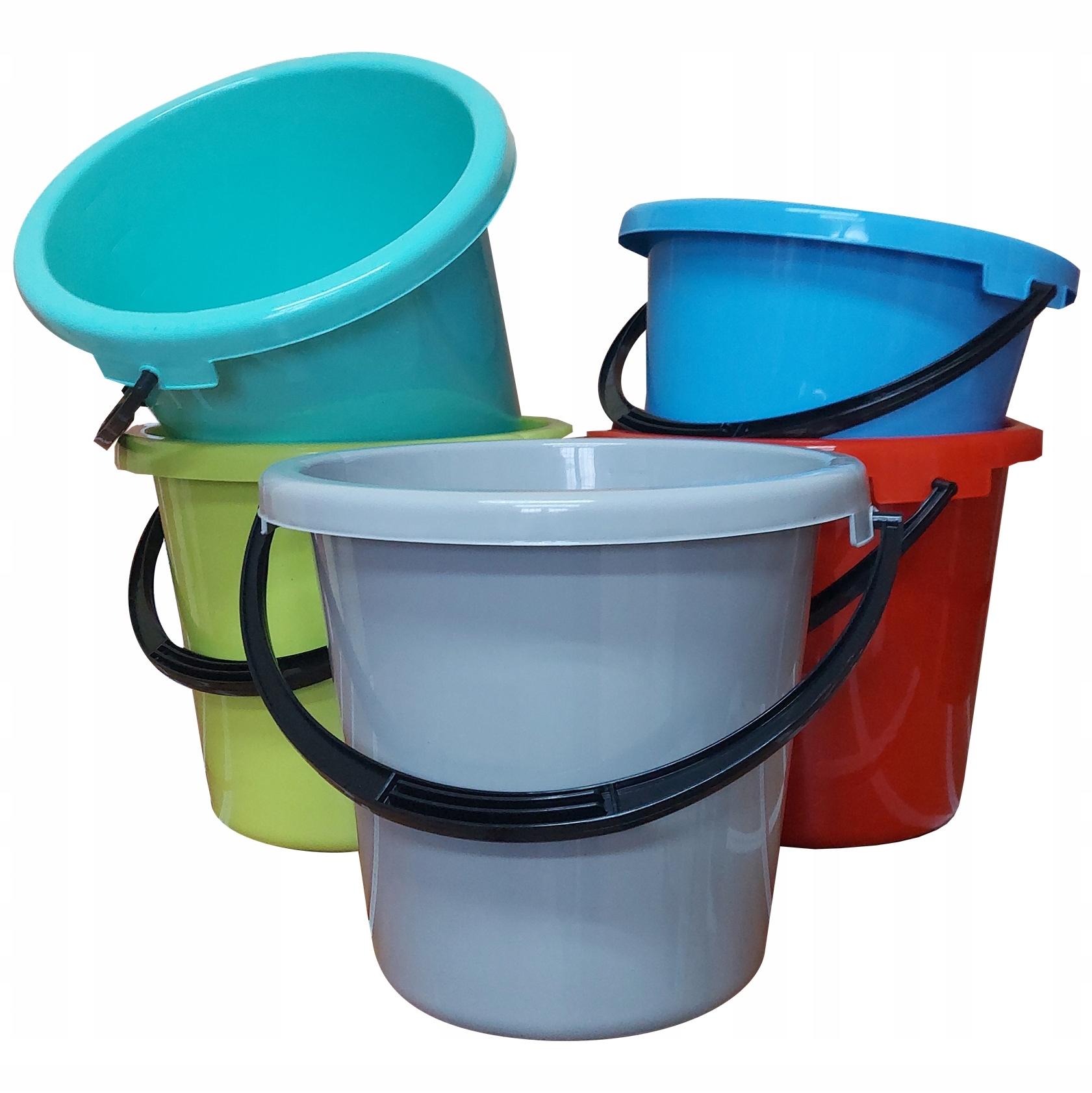 WIADRO PLASTIKOWE 12 litrów ze skalą MOCNE UNIWERSALNE ATEST do ...