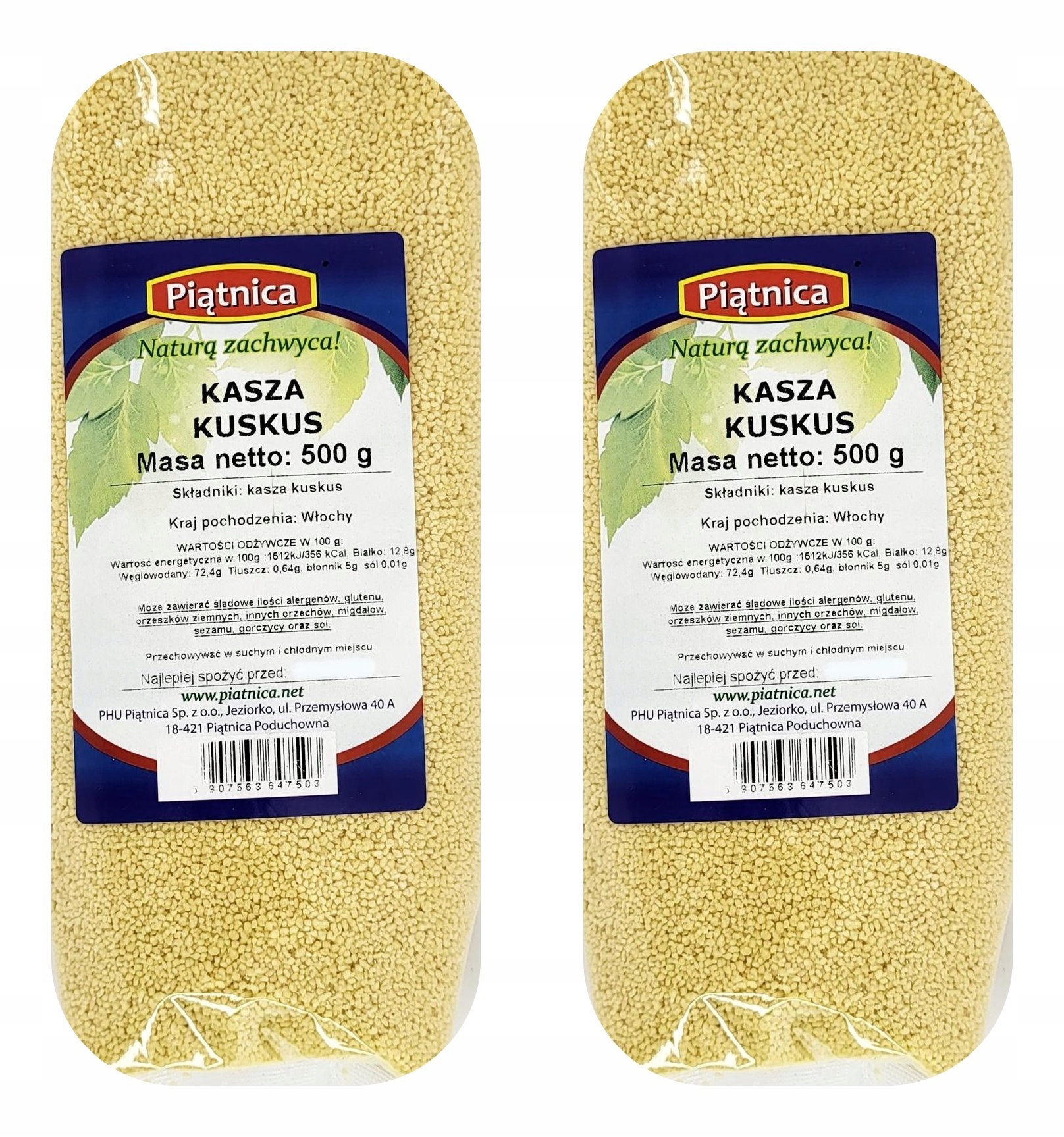 KASZA KUSKUS 1KG KUS KUS KASZKA PIĄTNICA 13235570771 - Allegro.pl