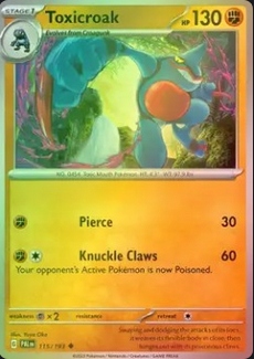 Pokémon TCG - Paldea Evolved - Toxicroak (PAL 115) - Reverzní HOLO ...